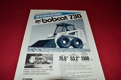 Bobcat 730 Skid Steer Dealers Brochure LCOH | eBay