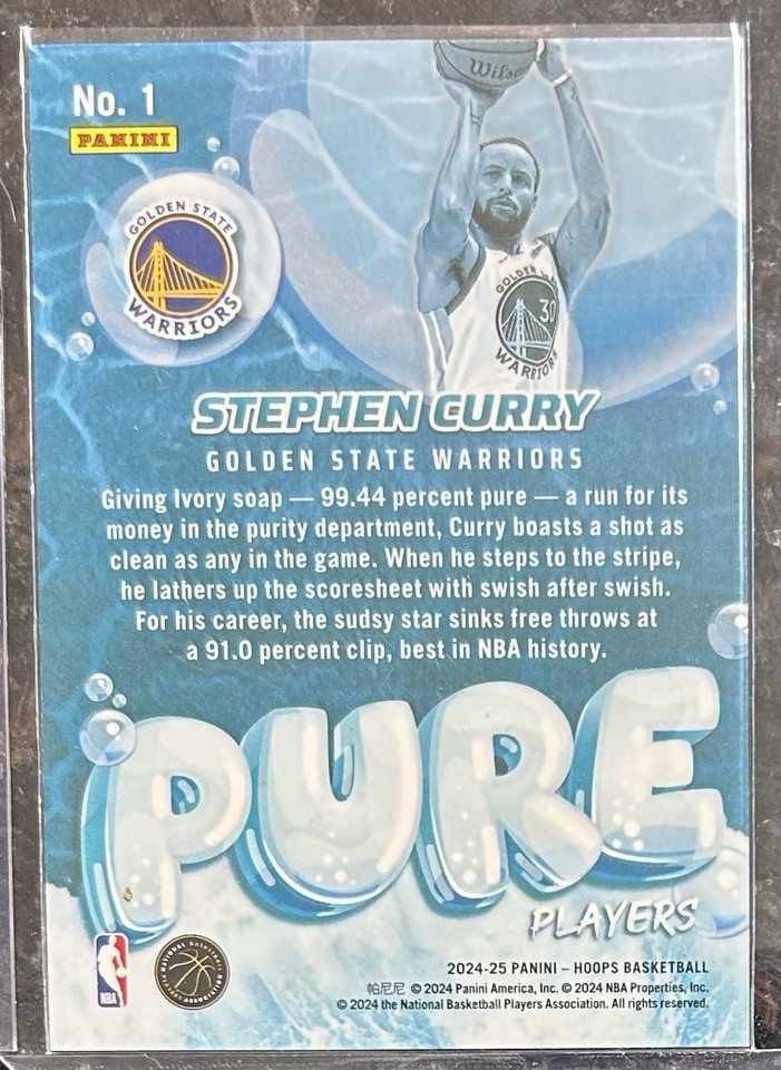 2024-25 Panini NBA Hoops Pure Players Stephen Curry #1 | eBay