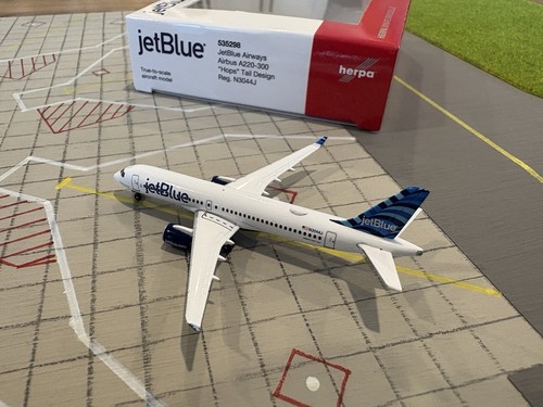 1:500 Herpa Wings JetBlue Airbus A220-300 Reg. N3044J 535298 | eBay