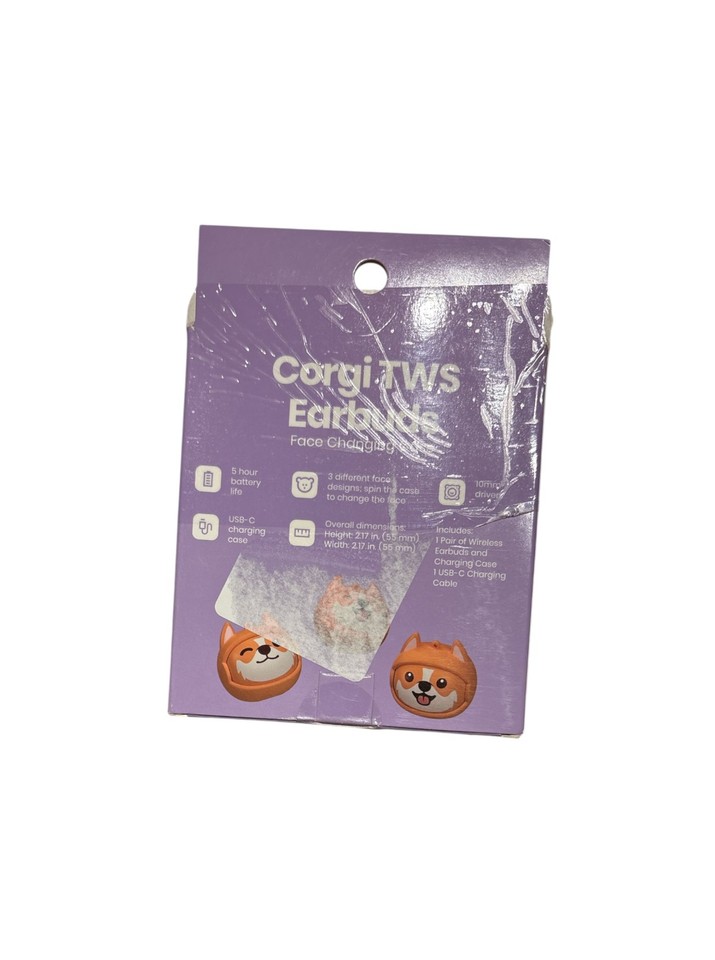 GEMS 'Corgi' Spinning Animal Face TWS Earbuds - Orange- True Wireless ...