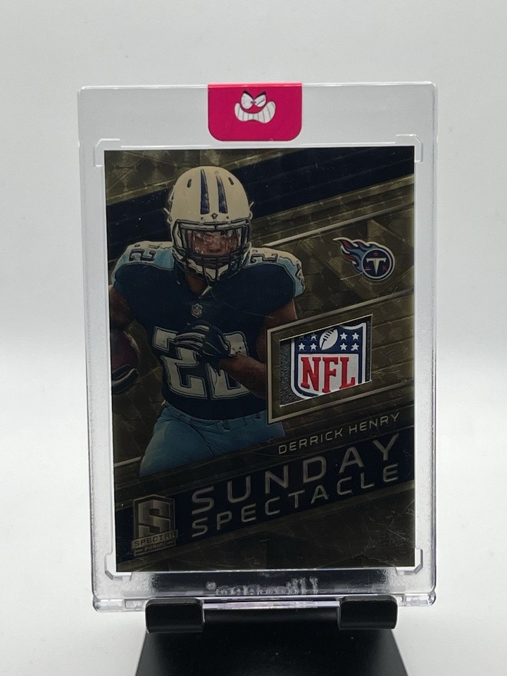 2018 Panini Spectra-Sunday Spectacle Derrick Henry 1/1 Gold Vinyl NFL ...