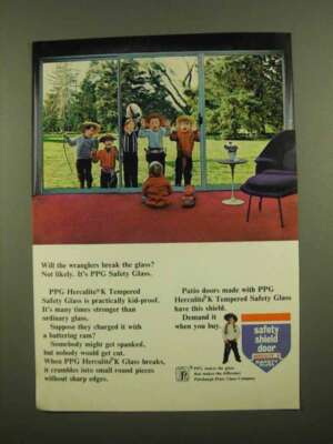 1965 PPG Herculite K Tempered Safety Glass Ad - Break | eBay
