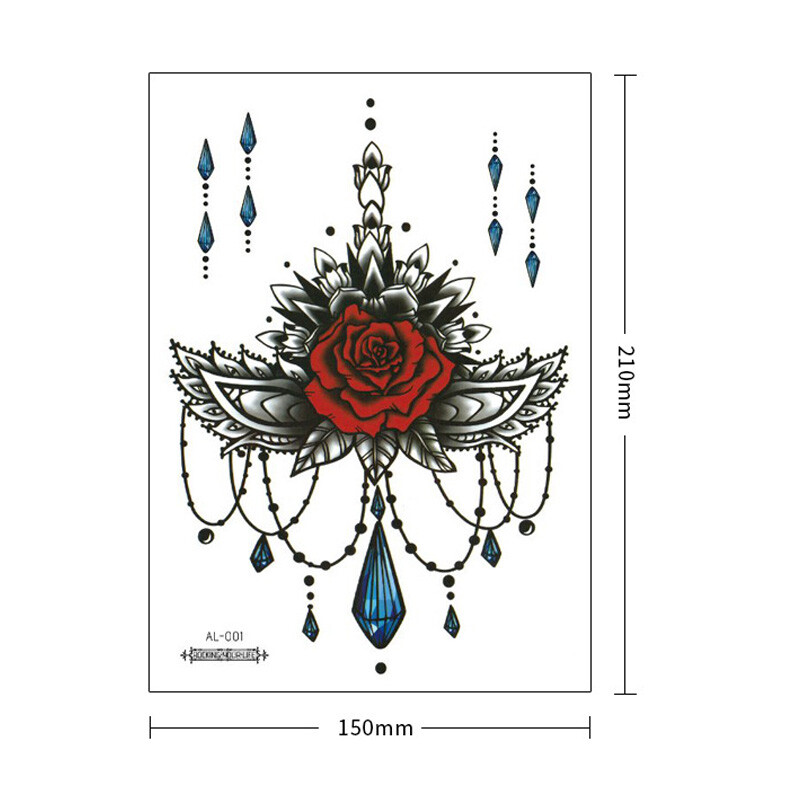 Waterproof Temporary Tattoo Sticker Women Sleeve Arm Body Tattoo ...