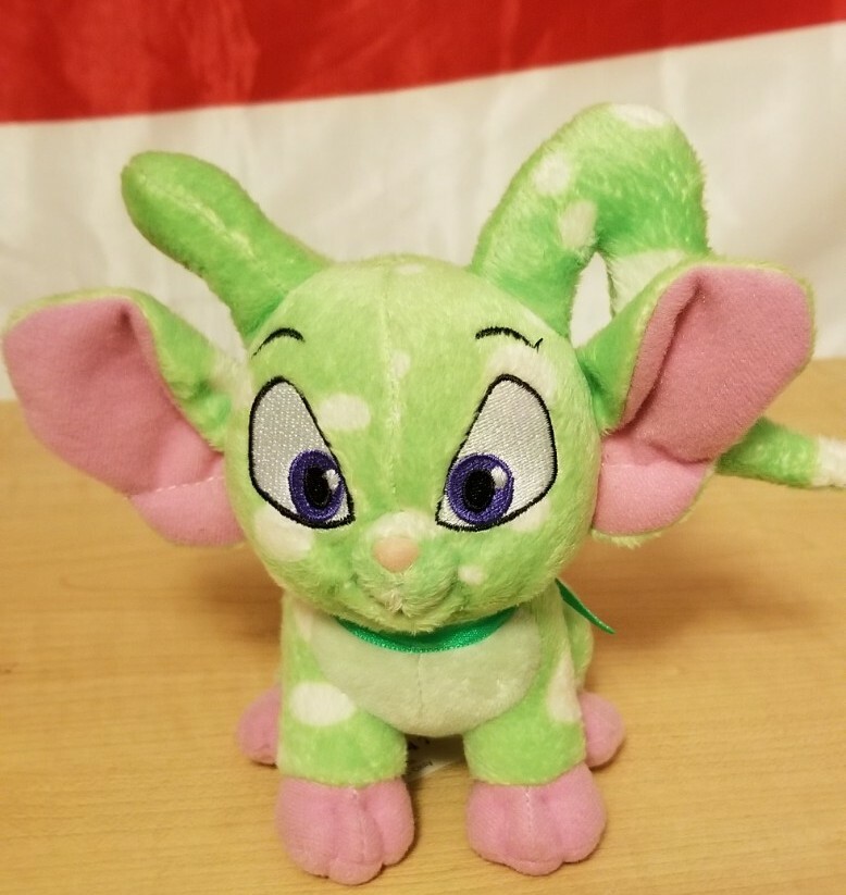 Courier shipping free shipping Neopets Plush Green Speckled Acara No ...