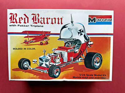 RED BARON Tom Daniels Show Hot Rod 1/24 Scale Monogram Model Kit #6740 ...