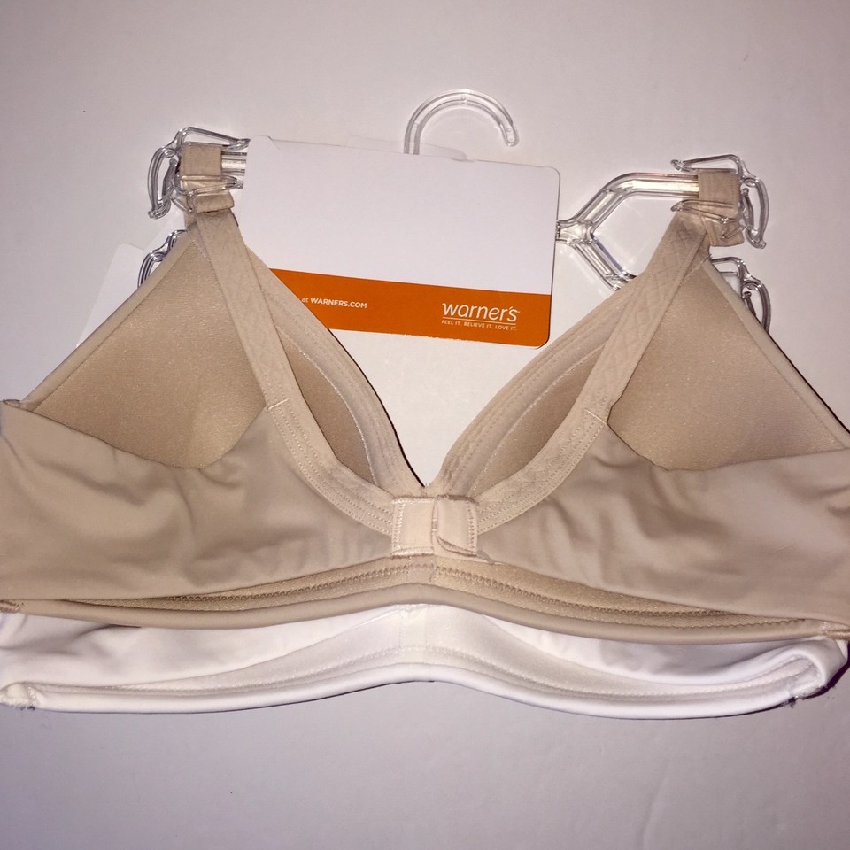 Warner's Bra Wirefree Padded Seamless Cup Invisible Lined TWO 2 TShirt ...