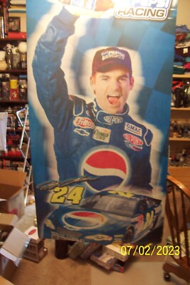 Vintage Nascar Jeff Gordon Pepsi Racing Banner Wall Hanging 28x55 | eBay
