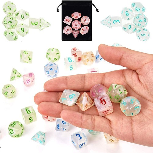 D12 D20 7-Die D4 D6 D8 D10 Game Dice Table Game DND Dice Polyhedral ...