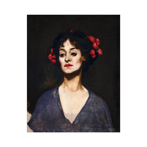 George W Lambert, Portrait of a Lady Dancer, Lustre Canvas Print, 16" x ...
