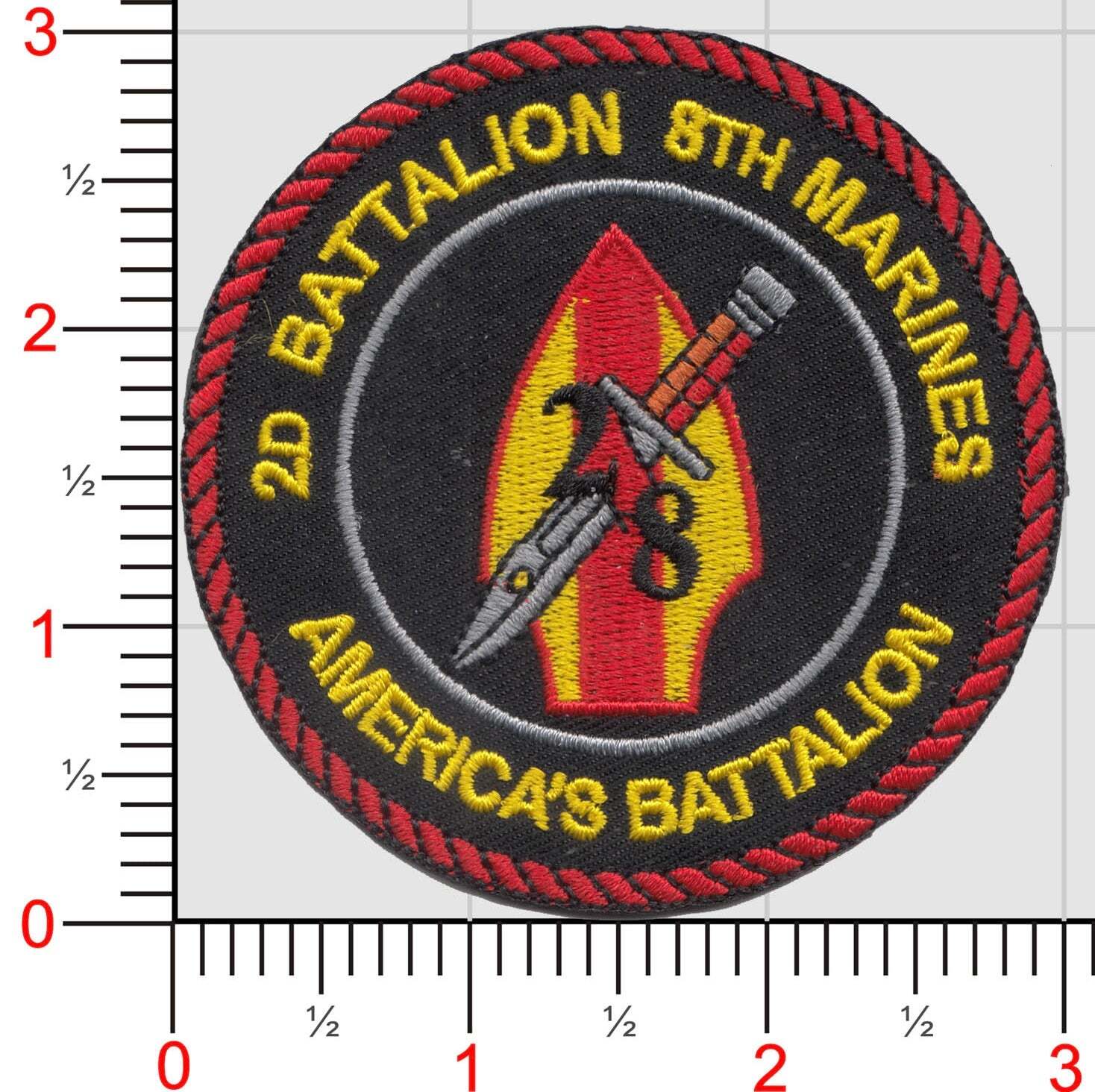 Officially Licensed USMC 2nd Bn 8th Marines Shoulder Patch | eBay