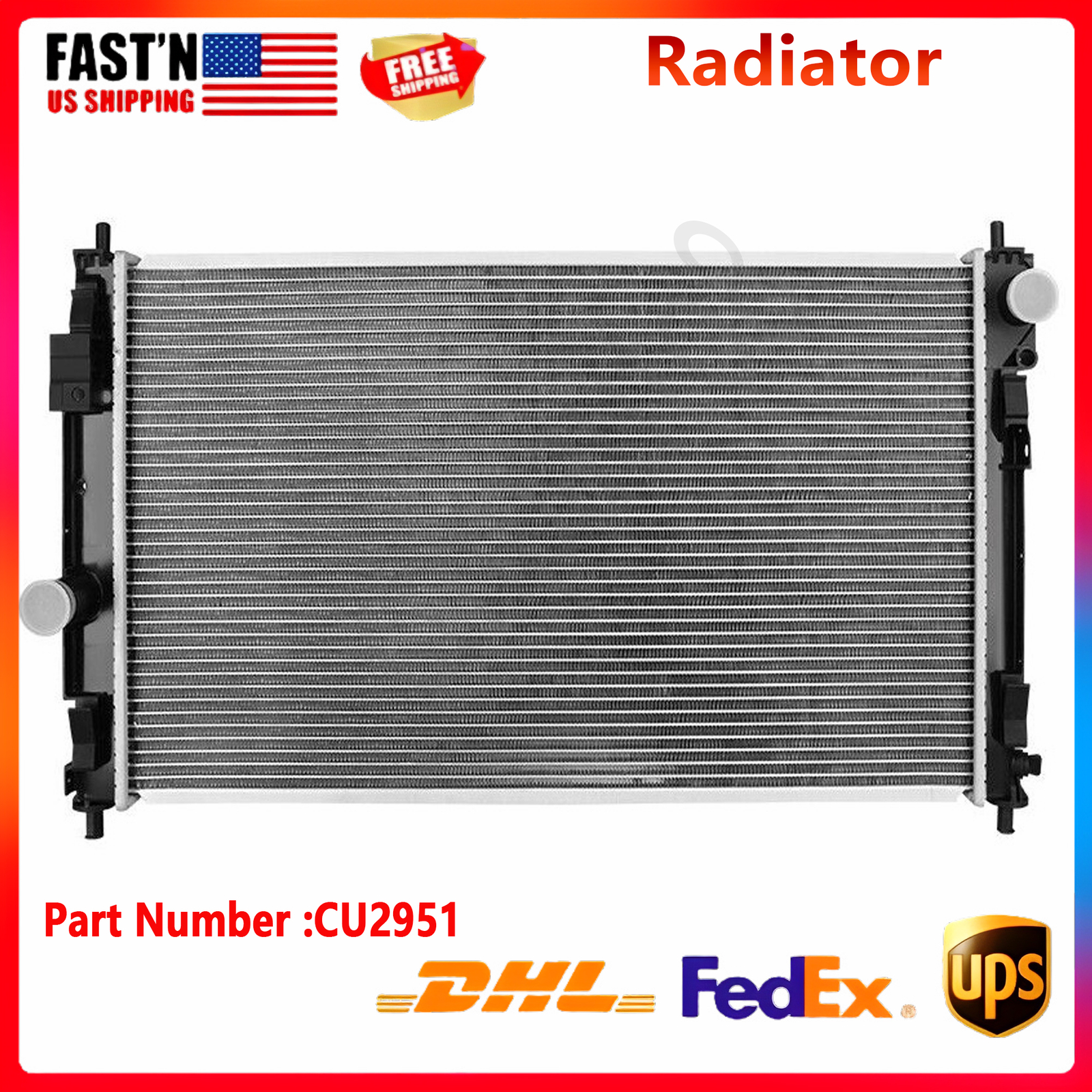 2951 Radiator For Jeep Compass Patriot Dodge Caliber Avenger 2.0L 2.4L ...