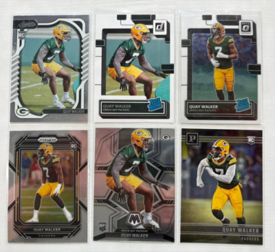 Quay Walker 6 Rookie Card Lot! Packers, Rated Rookie! | eBay