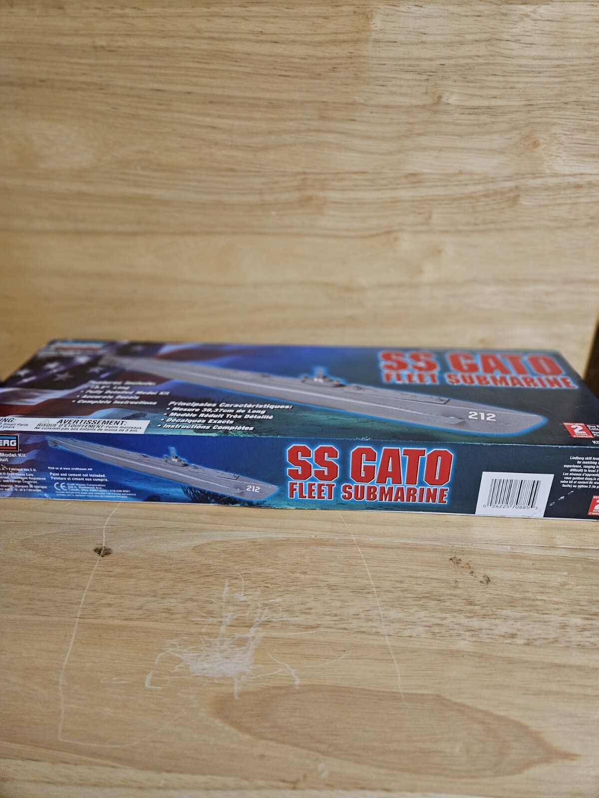 Lindberg SS GATO FLEET SUBMARINE 1/240 Scale OPEN BOX COMPLETE KIT. | eBay