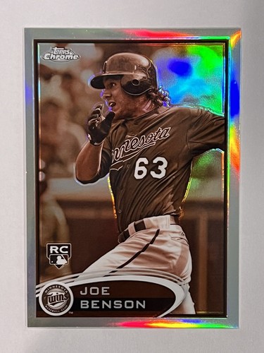 2012 Topps Chrome Sepia Refractor /75 Joe Benson #158 Rookie RC Twins ...