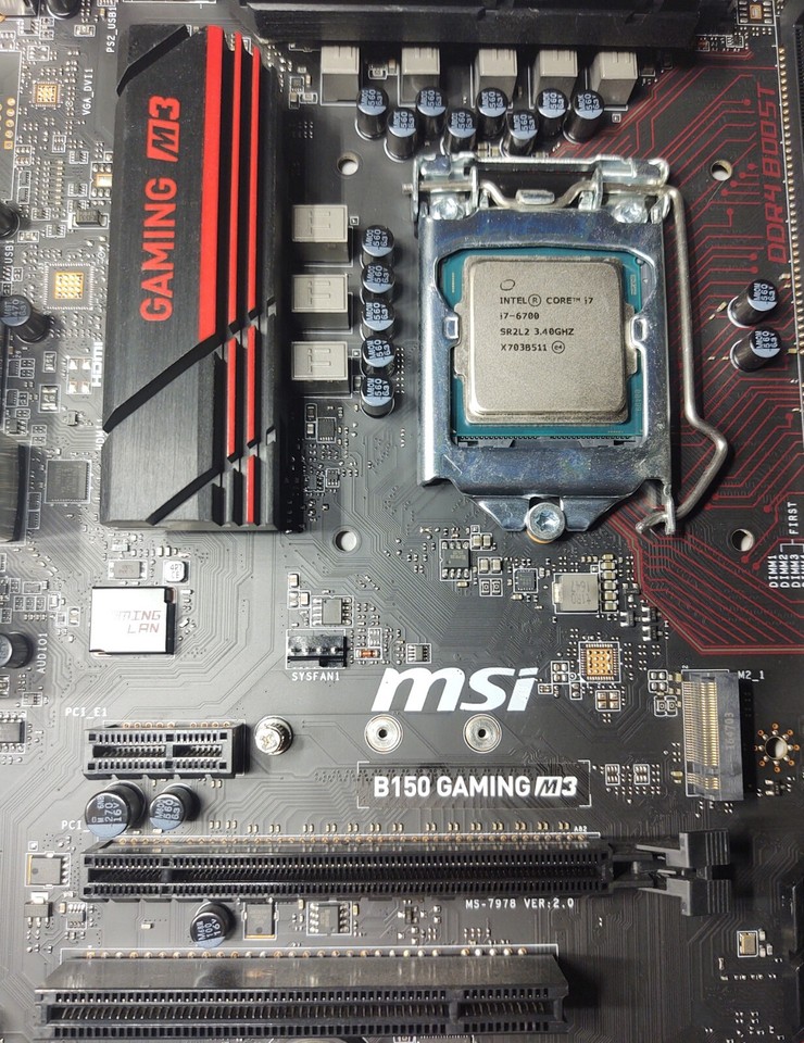 MSI B150 GAMING M3 Intel B150 LGA 1151 ATX Motherboard Intel Core i7 ...