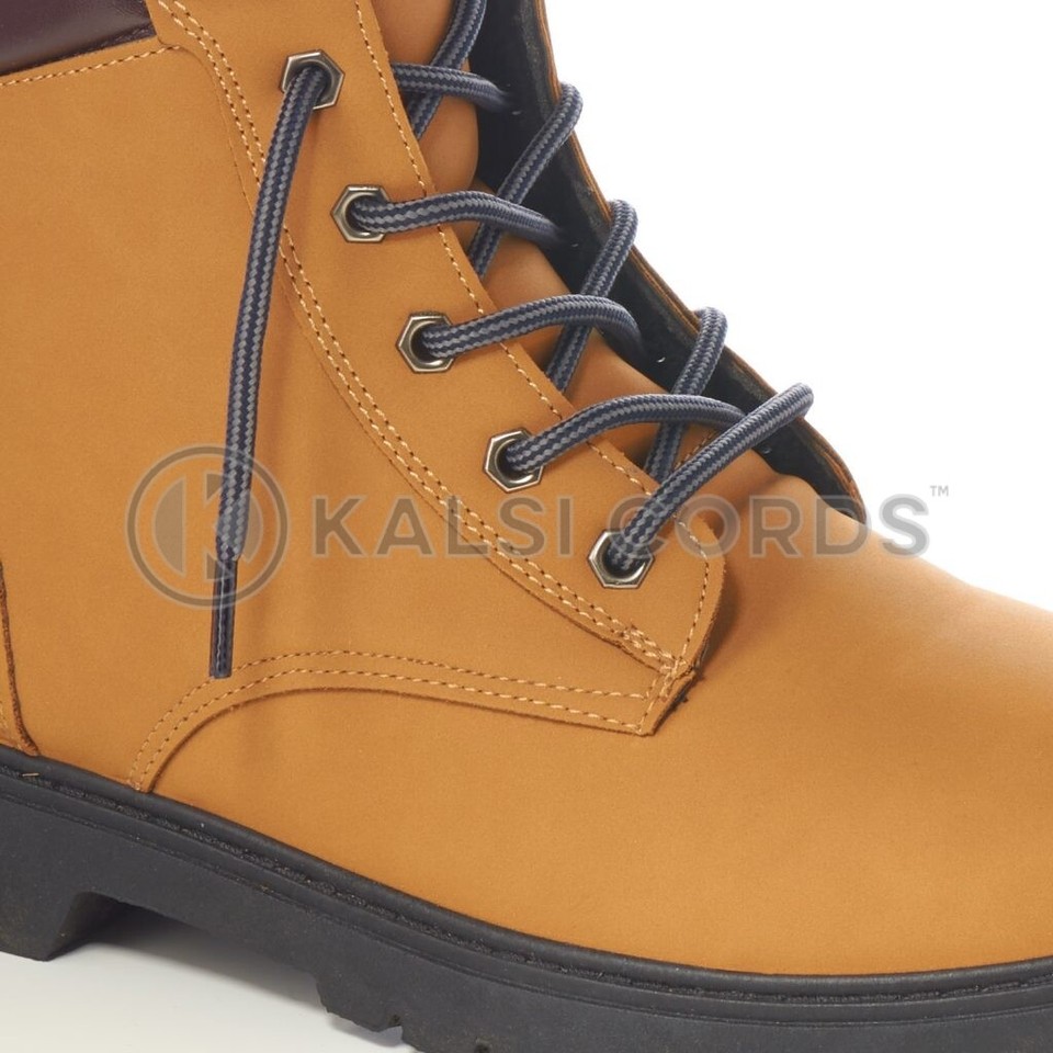 ROUND ROPE SHOELACES WITH STRIPE FOR TIMBERLAND BOOTS HIKING STRONG ...