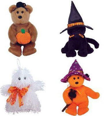 TY Halloweenie Beanie Babies - Halloween 2005 Complete set of 4 (Hocus ...