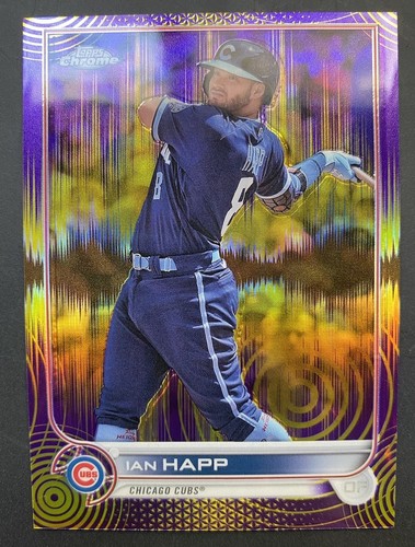 2022 Topps Chrome - Ian Happ #199 Purple & Yellow Sonic Pulse Refractor ...