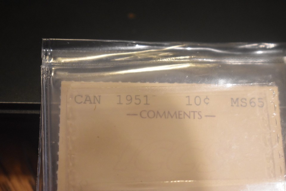 1951 Canada 10 Cents - GEM - ICCS MS65 | eBay