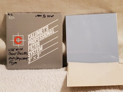 Calumet Profesional Filter System No. 82A Blue 75 x 75mm, 3x3" | eBay