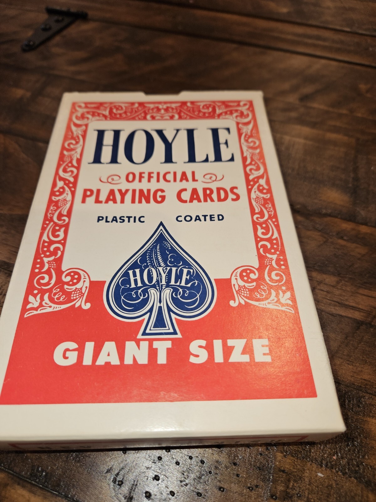 VINTAGE Hoyle Offical Playing Cards Giant Size Plastic Coated Nevada ...