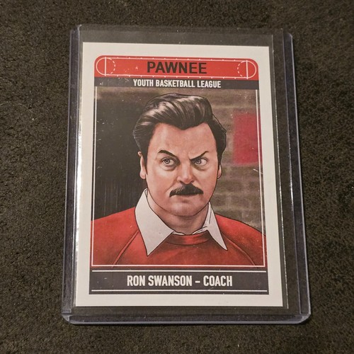 Ron Swanson Basketball Trading Card Cuyler Smith Art Print Parks And ...
