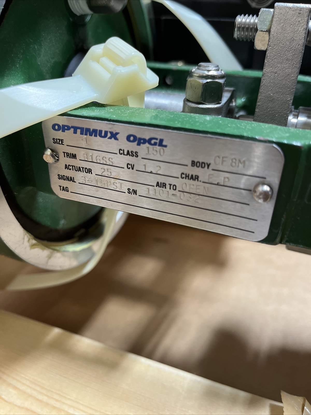 New Optimux OpGL 1" CL 150 Valve And Actuator Alphateck HPP2500 316SS ...