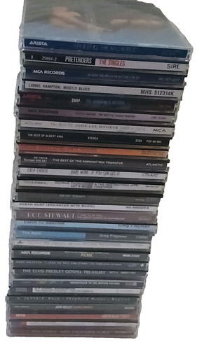 28 Lot(a) of CDs-Compact Discs In Cases Random-Assorted Artists * Value ...