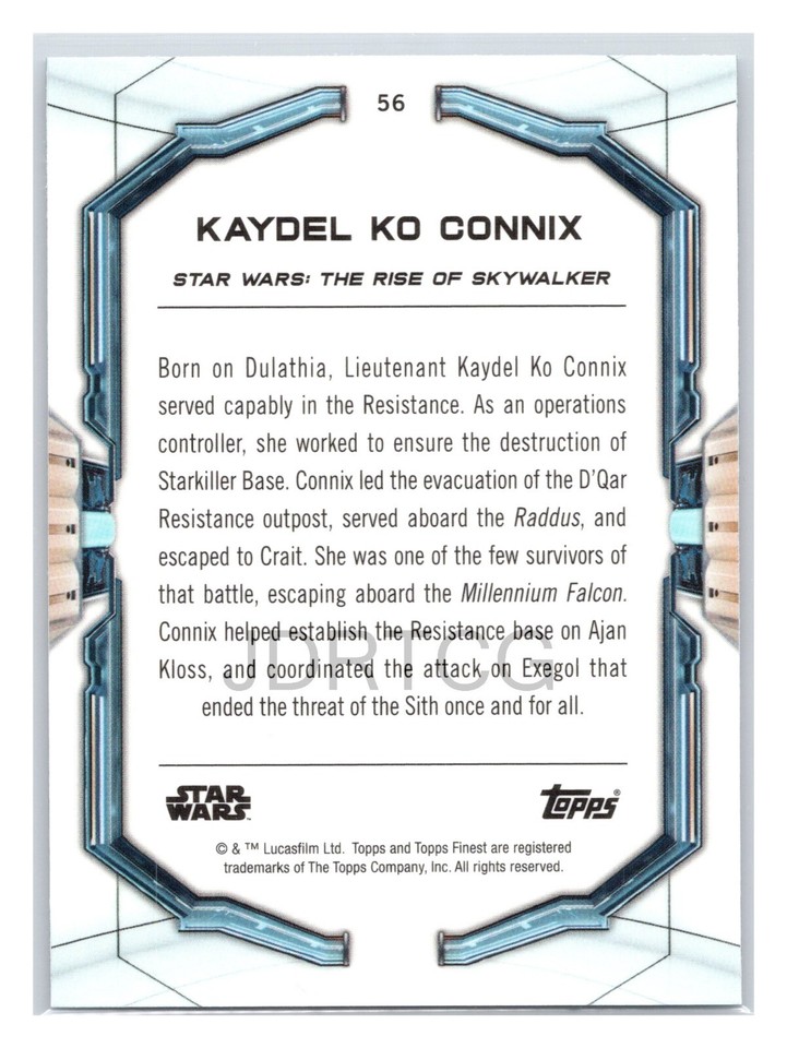 2022 Topps Star Wars Finest Silver Base #56 Kaydel Ko Connix | eBay