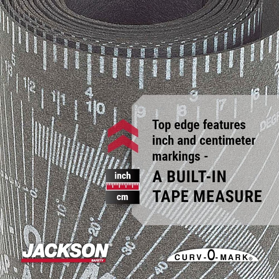 Jackson Safety Pipe Measure Tool Wrap Around Tape, Flex Angle Measuring ...