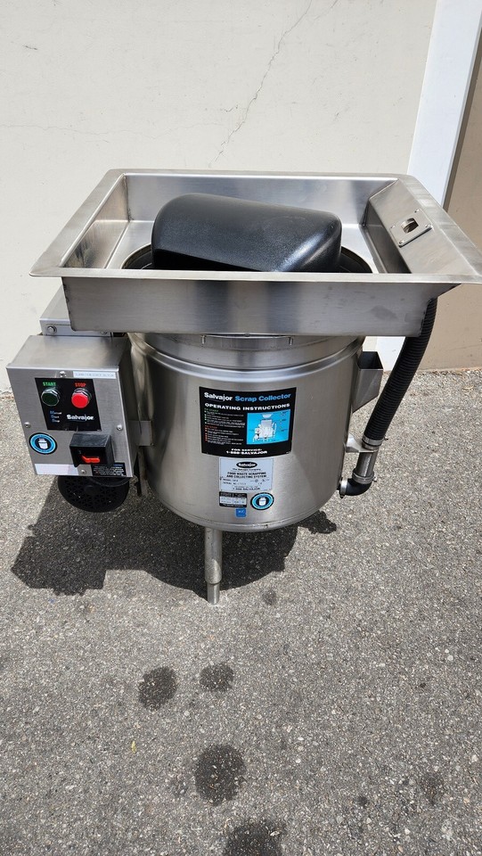 Salvajor S914 Food Scrapper Waste Collector with Standard Basin 3/4 hp ...