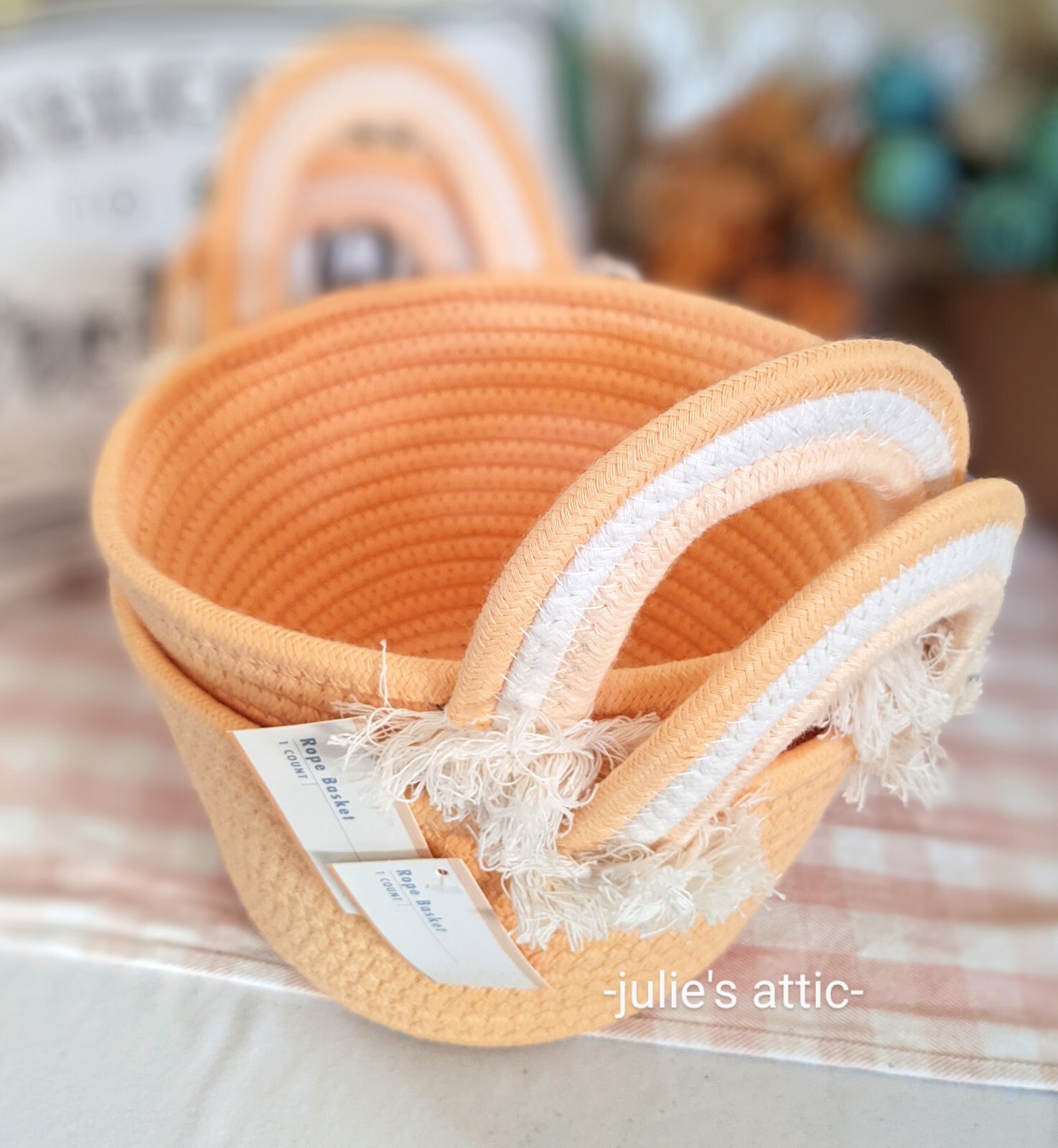 Set of 2 Target Bullseye Playground Easter Rainbow Baskets Pastel ...