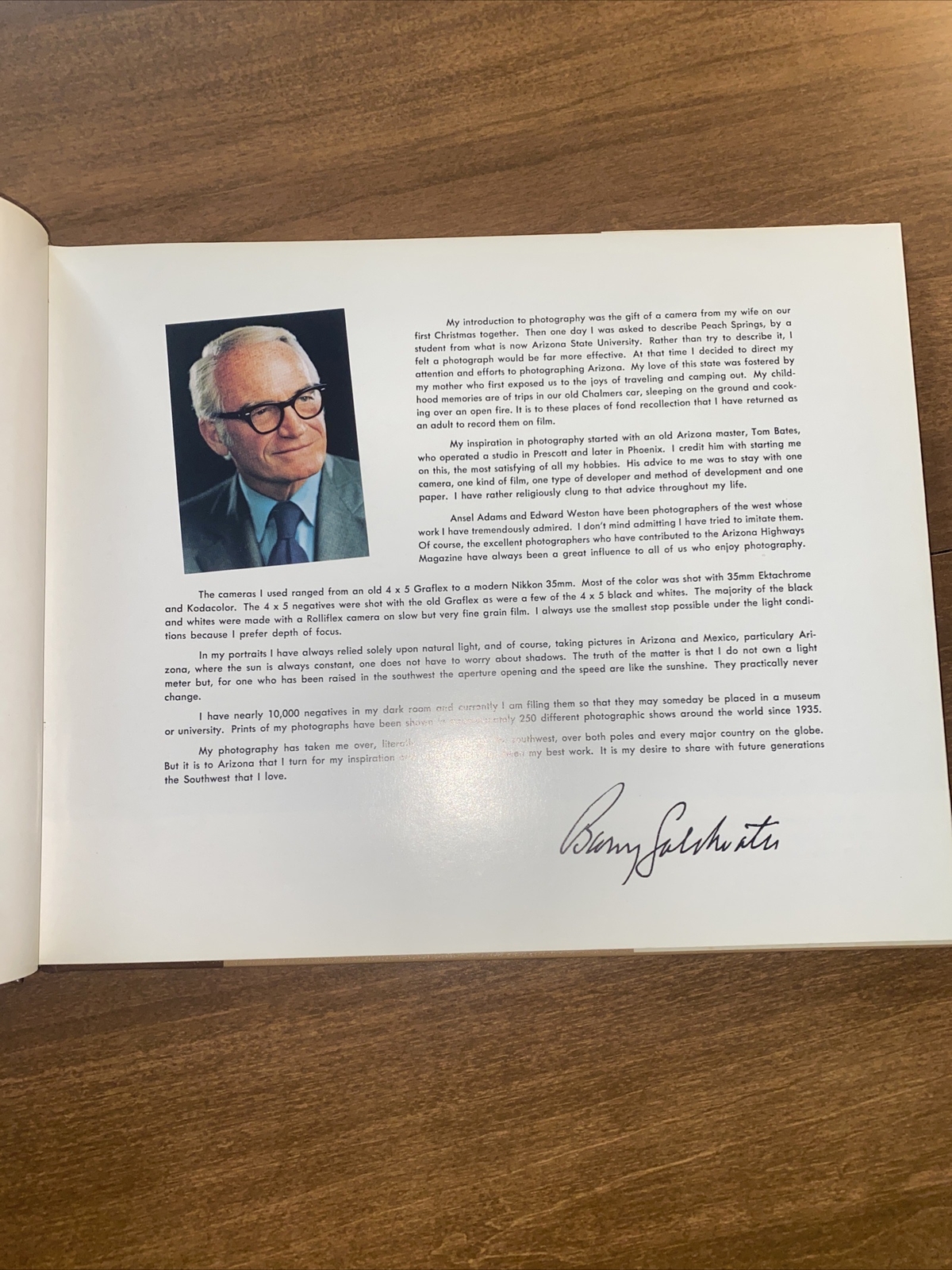 Barry Goldwater and the Southwest Book - Hand Signed with Senate ...