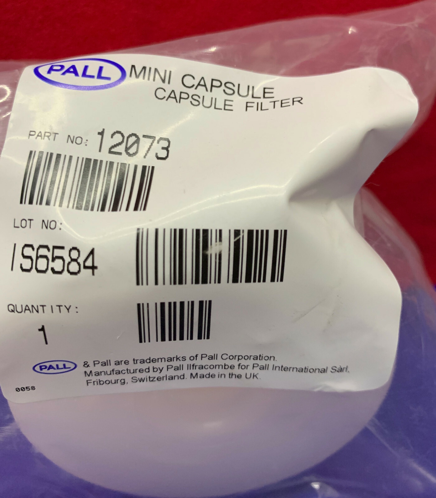 QTY 3 - PALL LIFE SCIENCES 12073 MINI PROFILE CAPSULE FILTERS | eBay