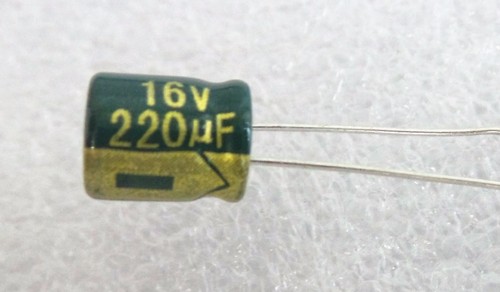 E.CAP/220UF 16V ELECTROLYTIC CAPACITOR 220UF 16V 85DEG ''UK COMPANY ...