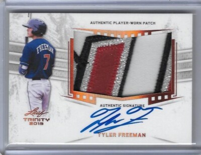 2019 Leaf Trinity TYLER FREEMAN 4 Color Patch Bronze Foil Auto RC ...