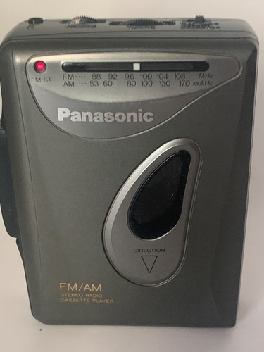Vintage Panasonic Walkman Portable Radio & Cassette Player Black Stereo ...