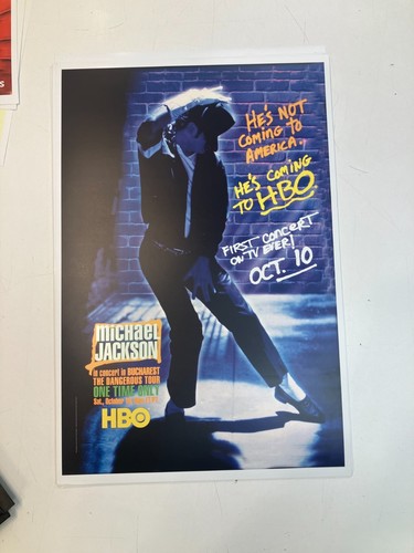 1992 Michael Jackson First HBO Concert Print-Ad poster | eBay