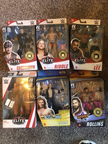 Wwe Elite Lot Seth Rollins,Undertaker,Riddle,Keith Lee,Edge, Ronda ...