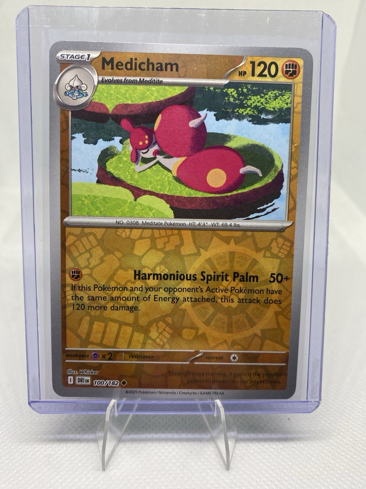 Medicham 100/182 Reverse Holo Pokemon TCG Destined Rivals NM Condition ...