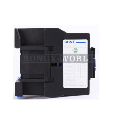 ONE NEW CHNT CJX2-1810 AC Contactor 380V 50Hz Coil 18A 3-Phase 3-Pole ...