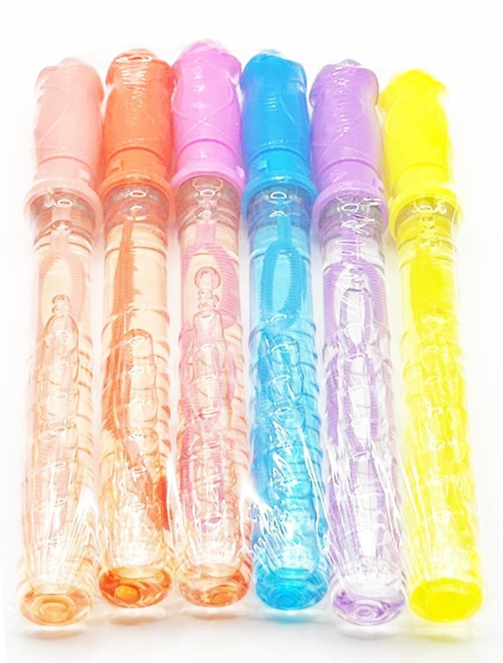 Pack of 12- Large Bubble Swords 25cm Wand Stick Maker Kids Outdoor ...
