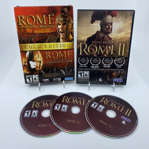 Rome Total War Gold Edition + II Small Box PC Game RTS Lot | eBay