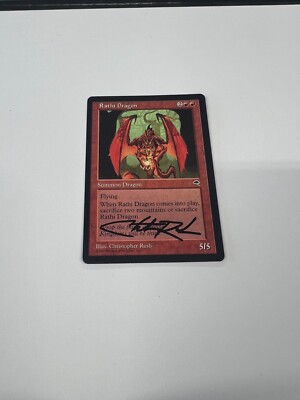 Rathi Dragon Tempest Signed Autograph Christopher Rush - C | eBay