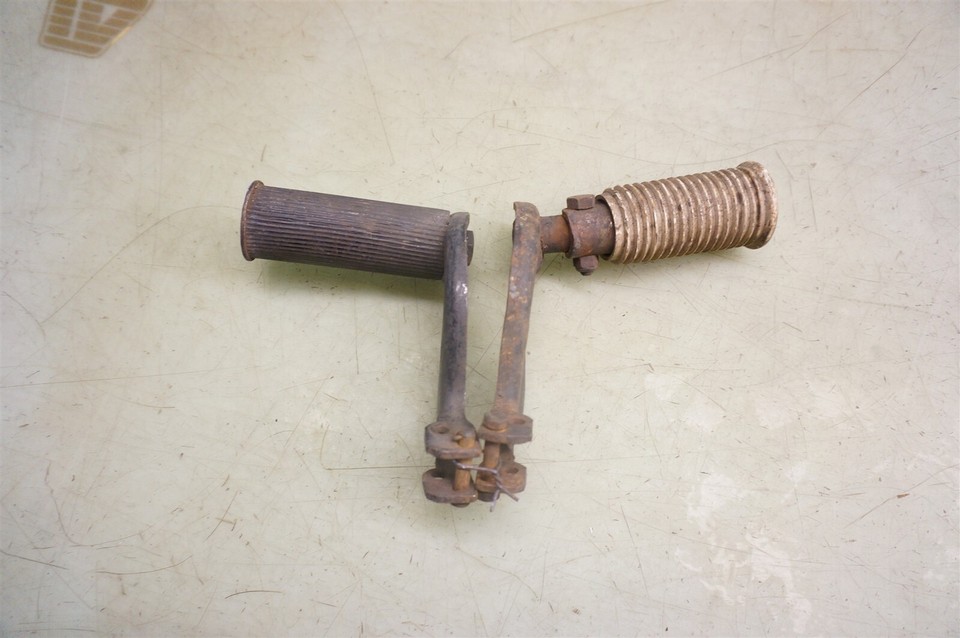 Harley Knucklehead Buddy Passenger Foot Pegs / Mounts Panhead UL ...