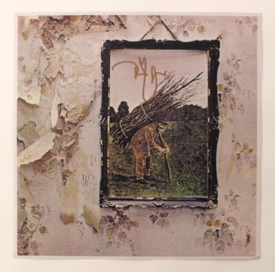 ROBERT PLANT SIGNED AUTOGRAPH 12X12 LED ZEPPELIN IV ALBUM FLAT - VERY ...