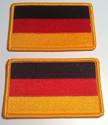 2 GERMANY Flag Patch with VELCRO® BRAND fastener Military German Emblem ...