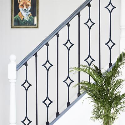 Set of 2 "Dimanti" and "Enfield" Steel Stair Spindles with Fixed Rake ...