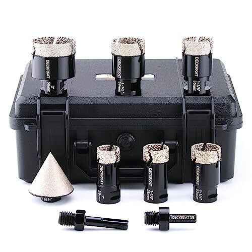 9 Packs Diamond Core Drill Bits Hole Saw Set & Chamfer 9 Packs Diamond ...