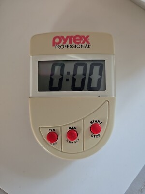 Pyrex Vintage Kitchen Timer Digital With Clip And Magnet. Tested and ...